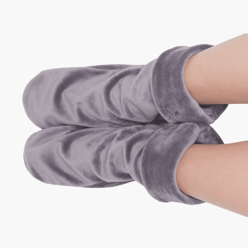 NEW! Heatable Luxury Spa Booties - Solid Charcoal - Nexus Hope Foundation